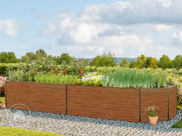 Huertos Urbanos 119 x 299 cm, óptica de madera (GFPV00610) | Carpasol