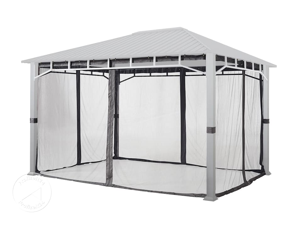 Moskitonetz (4-teilig) für Gartenpavillon Sunset Superior, 3x4 m, loft ...