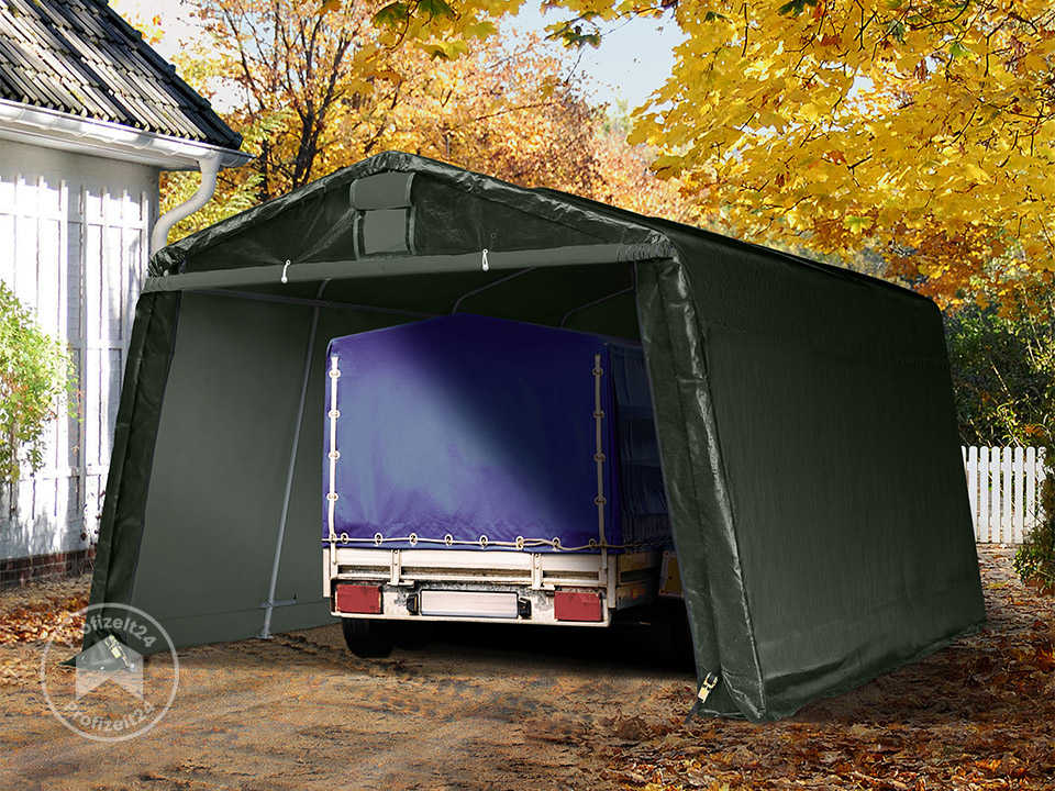 Zeltgarage 3.3x4.7m, dunkelgrün (8050) | Profizelt24