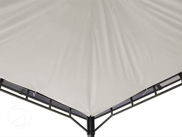 Sonnensegel für Gartenpavillon Sunset Deluxe 3x3 m, stone - profizelt24.de