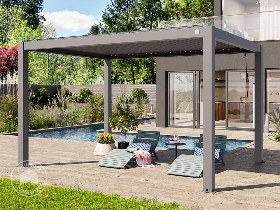 Aluminium Pergola Mit Lamellen