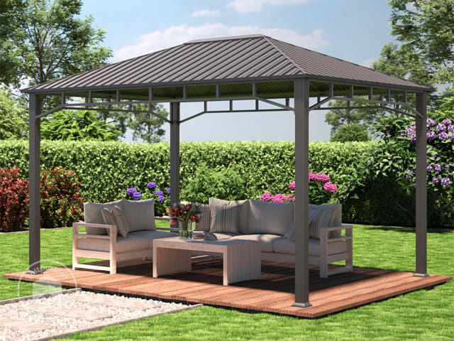 Paviljonger 3x4, Hardtop, Aluminium (301352) | Tältpartner