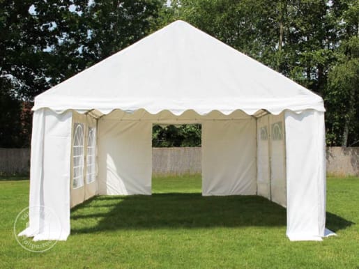 Partytält 3x6 PVC, beige-vit, vattentät (6148) | Tältpartner