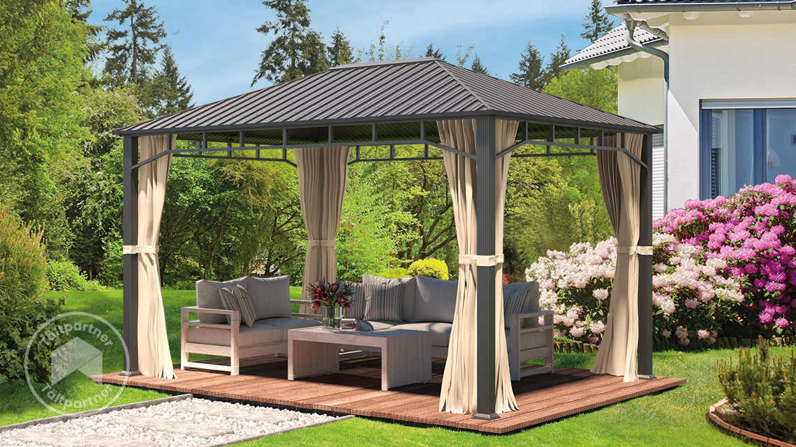 Paviljonger 3x4, Hardtop, Aluminium (301349) | Tältpartner