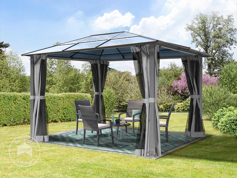 Paviljong 3x3.65m, , 4 sidevegger (300198) | Telttorget