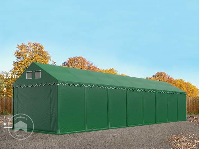 4x24 m tenda capannone, altezza 2,6m, PVC 800, telaio perimetrale ...