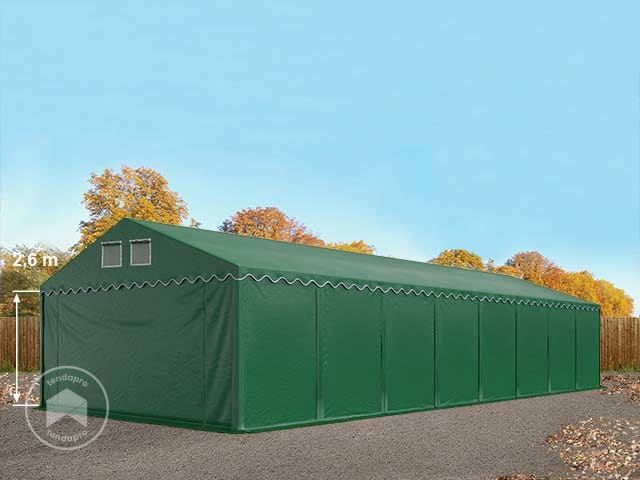 Tenda capannone PVC 5x20m , mit Bodenrahmen (49360) | Tendapro