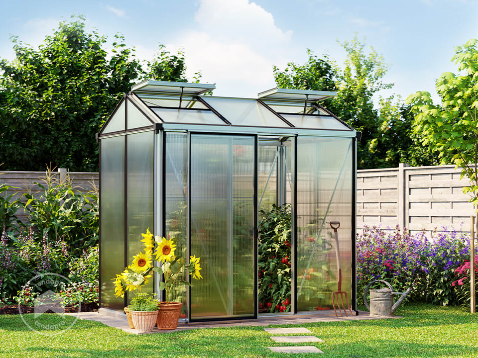 Serra da giardino 161x235 cm, 2 finestre (GFPV00144) | Tendapro